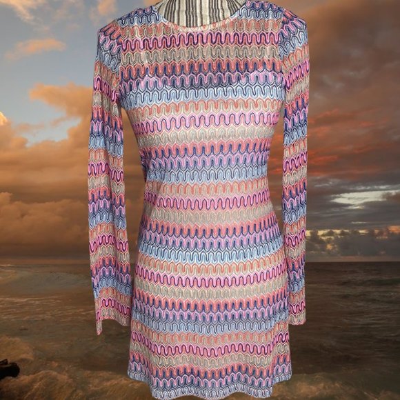 Divided | Dresses | Nwot Divided Multicolor 96s Gogo Dancer Dress W ...